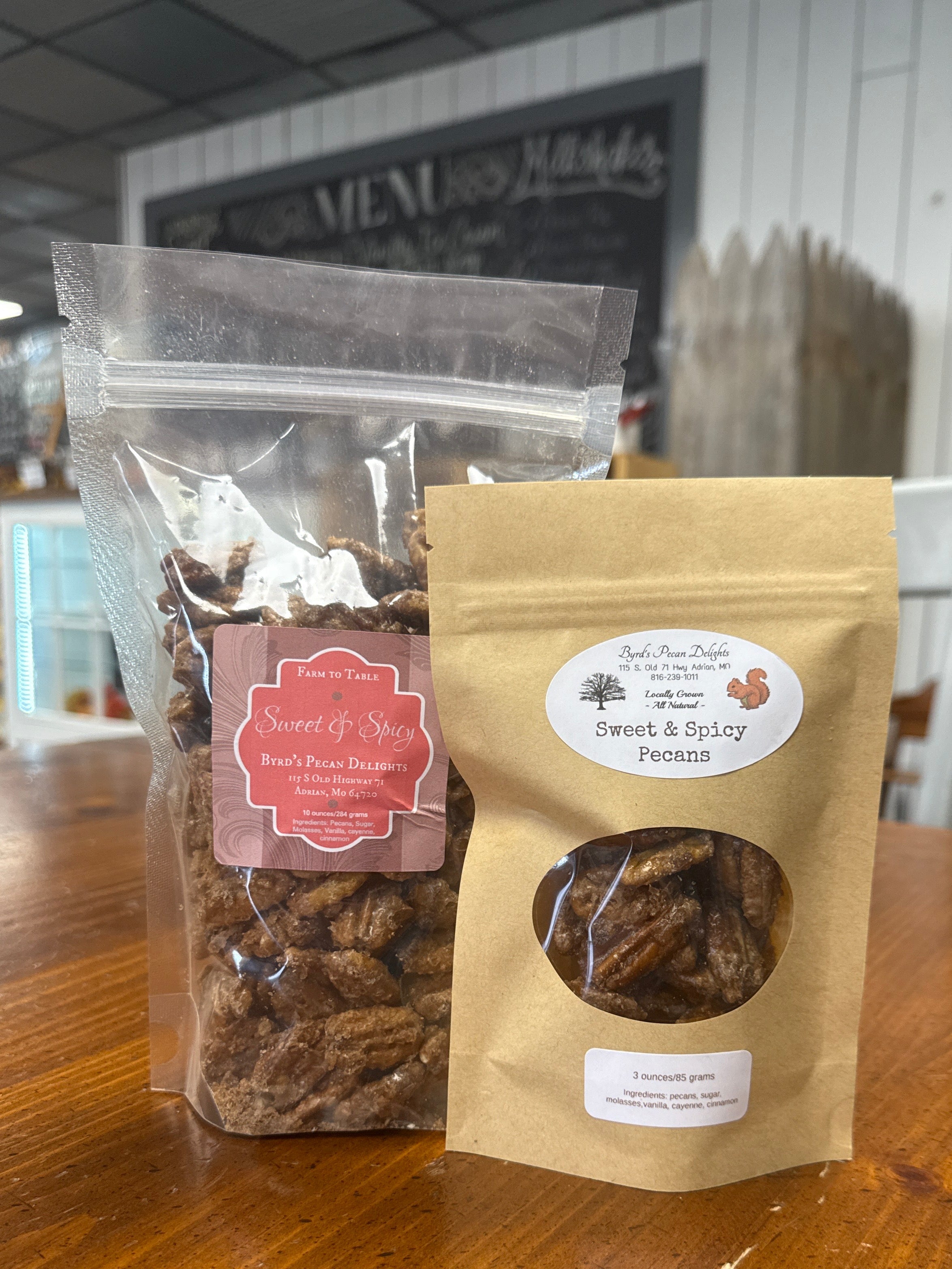 Sweet & Spicy Candied Pecans – Byrd's Pecan Delights